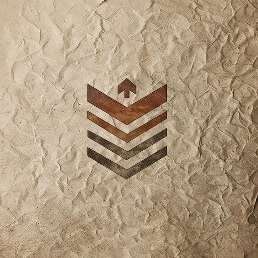 Rustic business logo with vintage fonts and earthy colors on textured paper background – IMAGELLA