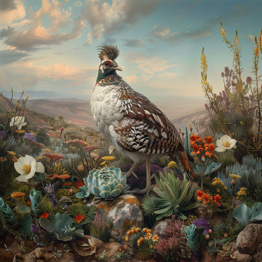 Sage grouse in a fantastical prairie setting – IMAGELLA