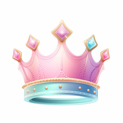 Princess crown in the style of Pastel Colors Art – IMAGELLA