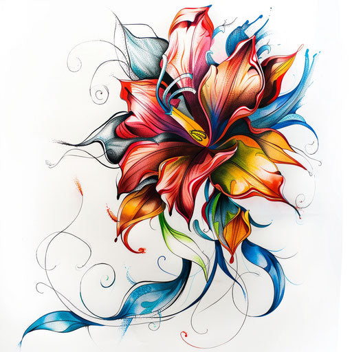 Narcissus flower morphing into fantastical shapes – IMAGELLA