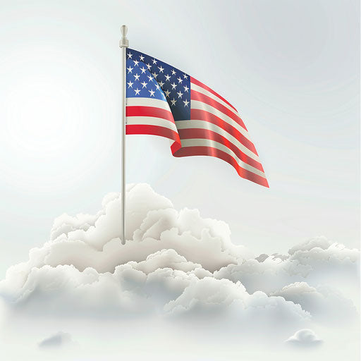 Photo realistic Memorial Day clipart on flat white background – IMAGELLA