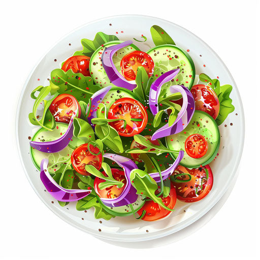 Salad clipart in a photo realistic style on white background – IMAGELLA
