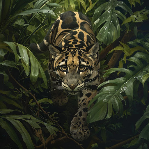 The Bornean clouded leopard silently moving through the forest. – IMAGELLA