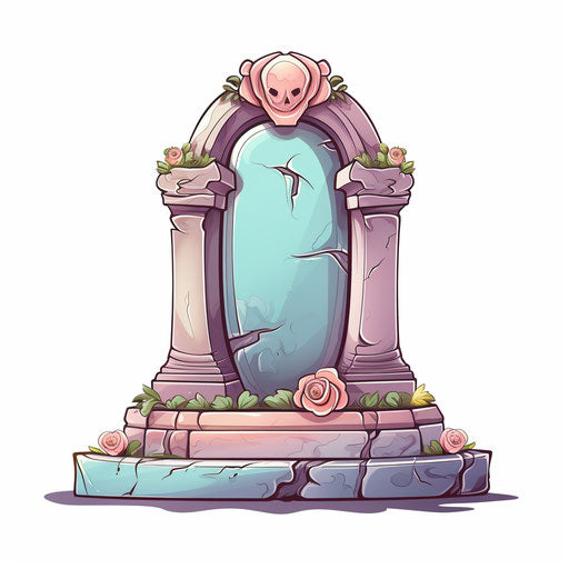 Tombstone clipart in the style of Pastel Colors Art – IMAGELLA