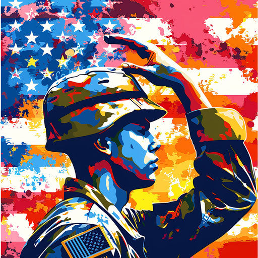 Realistic Veterans Day clipart on flat white background, vibrant hues ...
