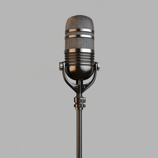 3D Studio Microphone in photo realistic style on white background – IMAGELLA
