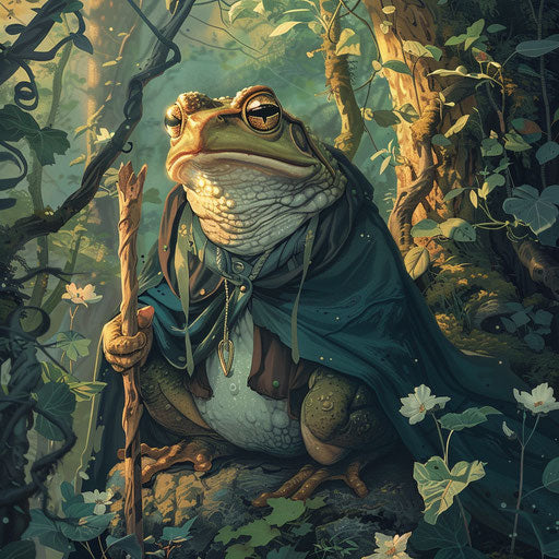 The wise frog in the enchanted forest – IMAGELLA