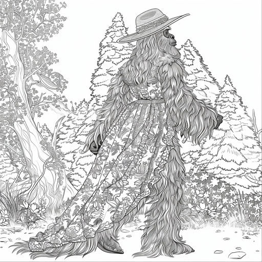 Printable Bigfoot Coloring Page Fun – IMAGELLA