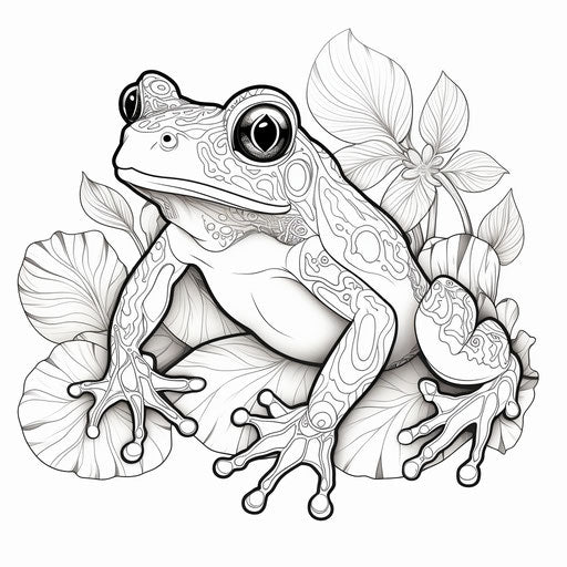 Explore Artistic Frog Coloring Pages - Get Inspired – IMAGELLA