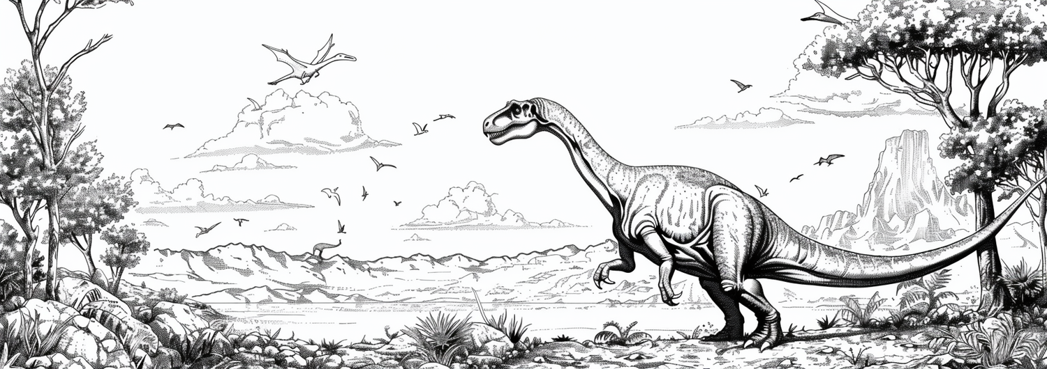 Exploring the World of Dinosaur Coloring Pages – IMAGELLA