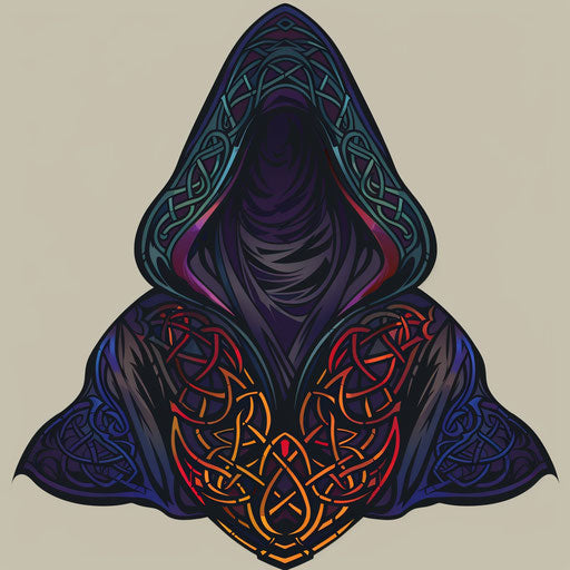 Medieval hood with Celtic knot designs – IMAGELLA