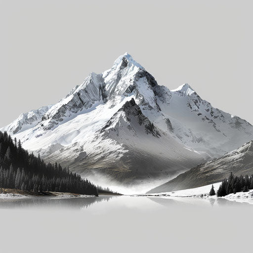 Technical drawing of Cascade Mountains, Oregon, in Norman Rockwell ...