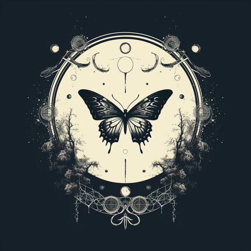 Lunar butterfly with planets in the background – IMAGELLA