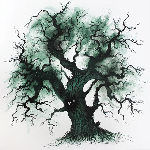 Gothic-style tree of life in twisted ghostly shapes – IMAGELLA