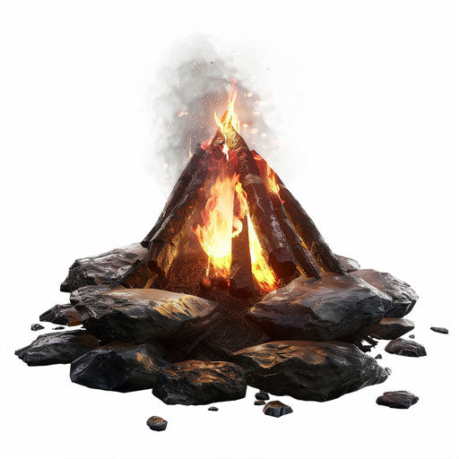 Bonfire clipart with flat white background – IMAGELLA