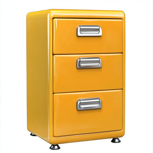 Photorealistic illustration of a metal file cabinet – IMAGELLA