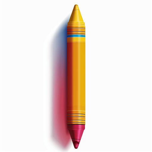 Realistic illustration of crayons on white background – IMAGELLA