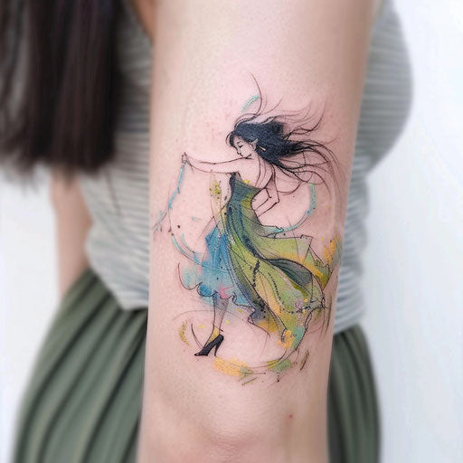 Impressionist tattoo of Persephone – IMAGELLA