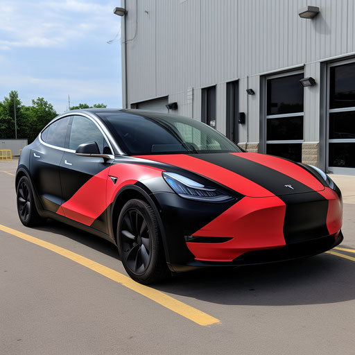 Racing stripes on Tesla Model Y – IMAGELLA