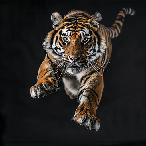 Tiger leaping, power and agility captured – IMAGELLA