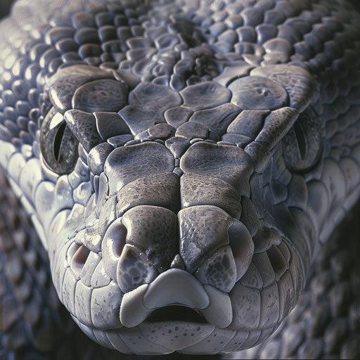Python snake with intense gaze, Tim Flach style – IMAGELLA