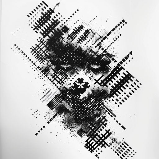 Cyber tribal tattoo of an optical illusion – IMAGELLA