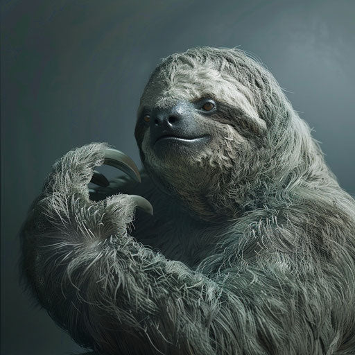 Giant sloth in detailed studio portrait - Tim Flach style – IMAGELLA