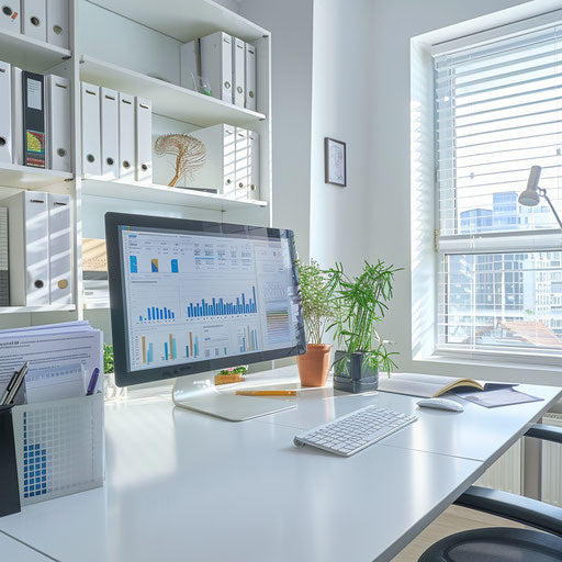 Bright and organized financial planner's office – IMAGELLA