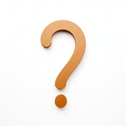 Point d'interrogation en style minimaliste, sur fond blanc – IMAGELLA