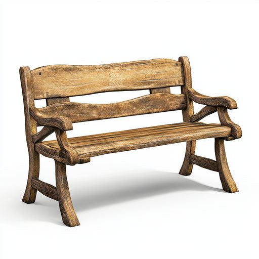 Realistic illustration of an entryway bench, high resolution – IMAGELLA