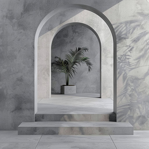 Realistic path on slate grey background – IMAGELLA