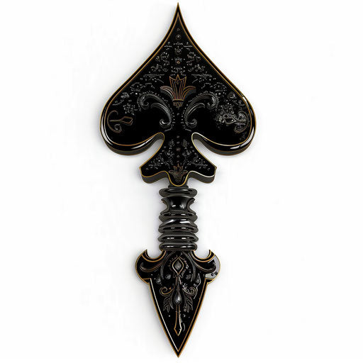 Realistic spade illustration on flat white background – IMAGELLA