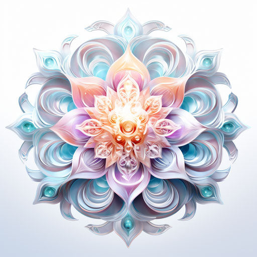 A mandala of the om with wavy pattern – IMAGELLA