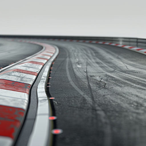 Realistic race track clipart on flat slate grey background – IMAGELLA