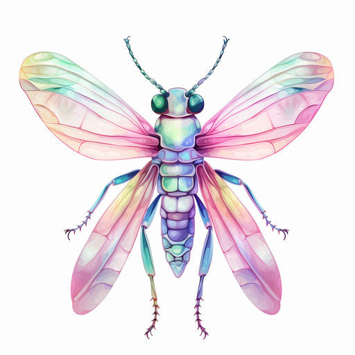Insect clipart in the style of Pastel Colors Art – IMAGELLA