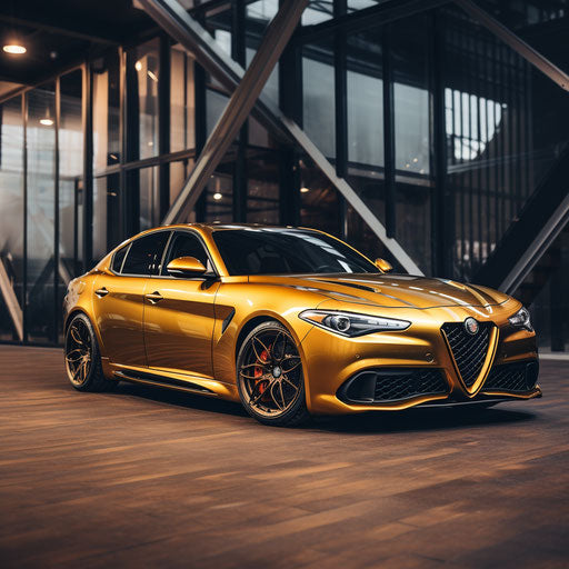 Classic Gold Giulia Quadrifoglio Alfa Romeo – IMAGELLA