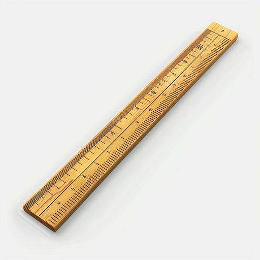 Realistic ruler clipart on white background, modern design – IMAGELLA