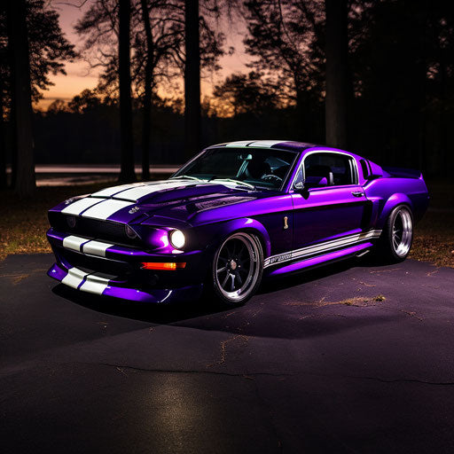 Bright purple classic Ford Mustang GT Shelby – IMAGELLA