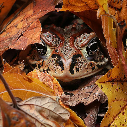 Close-up of a western leopard toad camouflaged – IMAGELLA