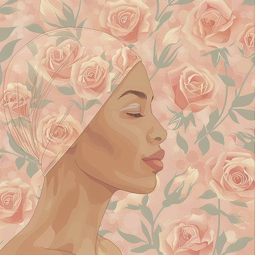 Realistic patient clipart on dusky rose background – IMAGELLA