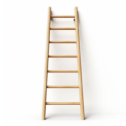 Minimalist ladder on white background – IMAGELLA