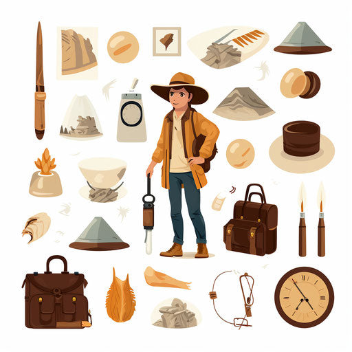 Scavenger hunt in Minimalist style on white background – IMAGELLA