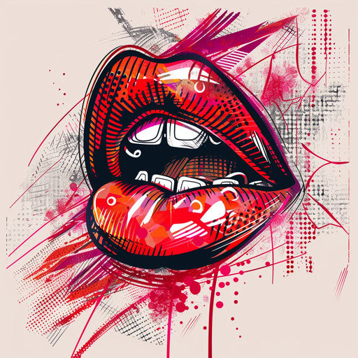 Pop art tattoo sketch of a ruby with bold dots and stripes, clipart ...