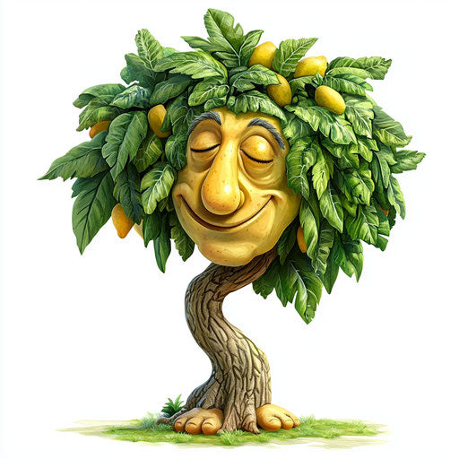 Dynamic Mango Tree Caricature Clipart for Visual Storytelling – IMAGELLA