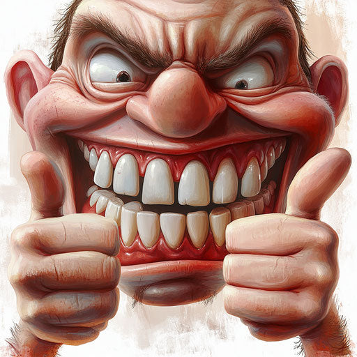 Humorous caricature of a feelings caricature with human characteristics ...