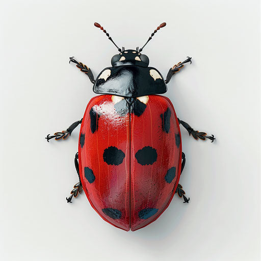 Realistic ladybird clipart on flat white background – IMAGELLA