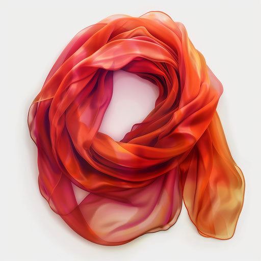 Realistic scarf illustration with modern flat white background – IMAGELLA