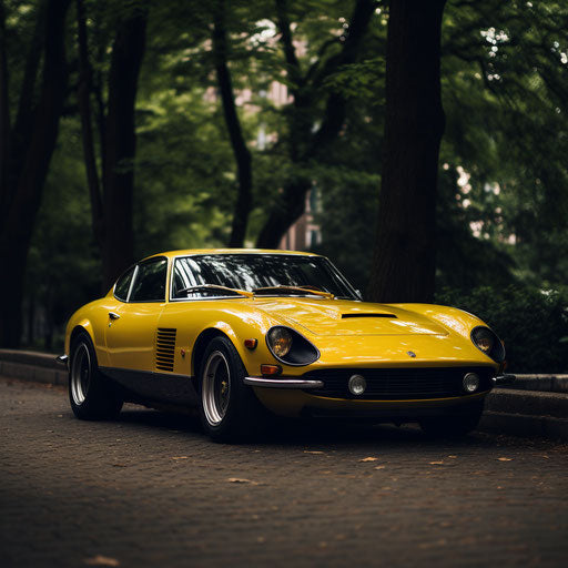 Classic Ferrari Daytona bright yellow – IMAGELLA