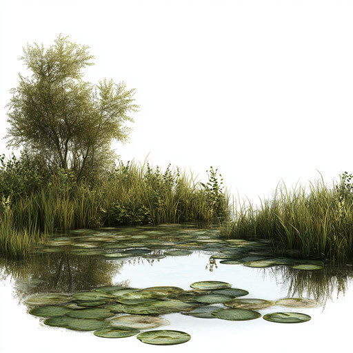 Photo realistic clipart of a swamp, high resolution, isolated – IMAGELLA