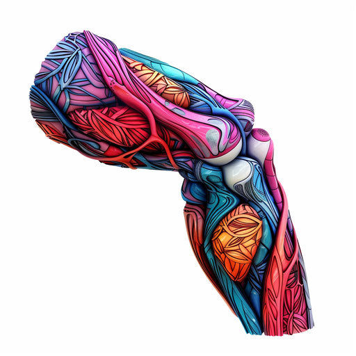 Realistic elbow clipart on flat white background, vibrant hues and ...